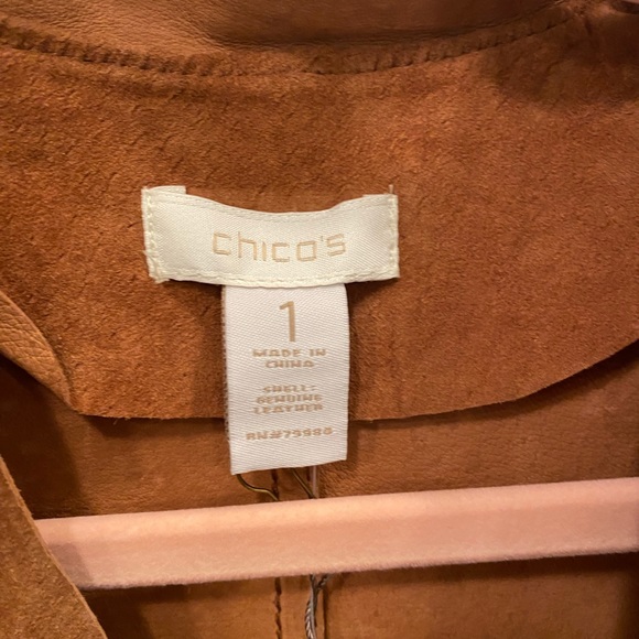 Chico's | Jackets & Coats | Nwt Chicos Suede Cascade Jory Jacket | Poshmark
